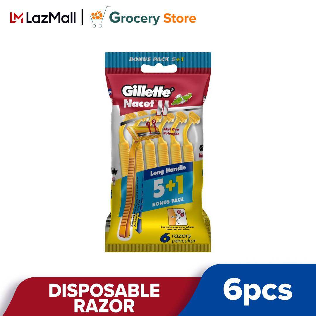 Gillette Nacet 2 Disposable Razor 6 Count | Lazada