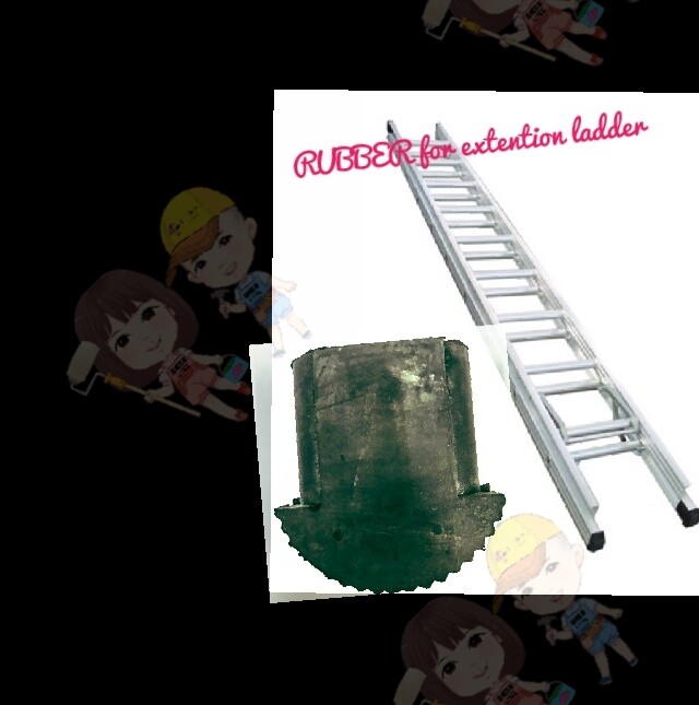 4PCS Extension Ladder Leg Rubber Cover Cap for Aluminium Rail Step ...