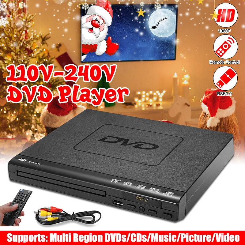 1080P 110-240V DVD RWHDMI Player HDMI USB3.0 Mediaplayer MultiROM ...