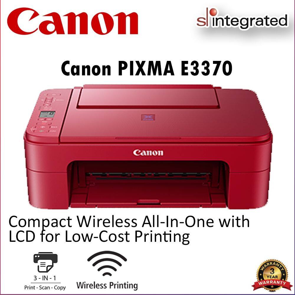 Canon PIXMA E3370 Wireless All-In-One Printer | Lazada
