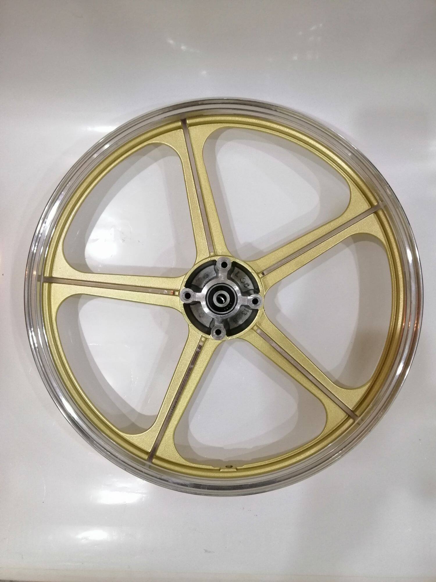 SPORT RIM SUZUKI RG / RGV ( WITH BEARING & BUSH)1 PASANG GOLD-5 BATANG ...