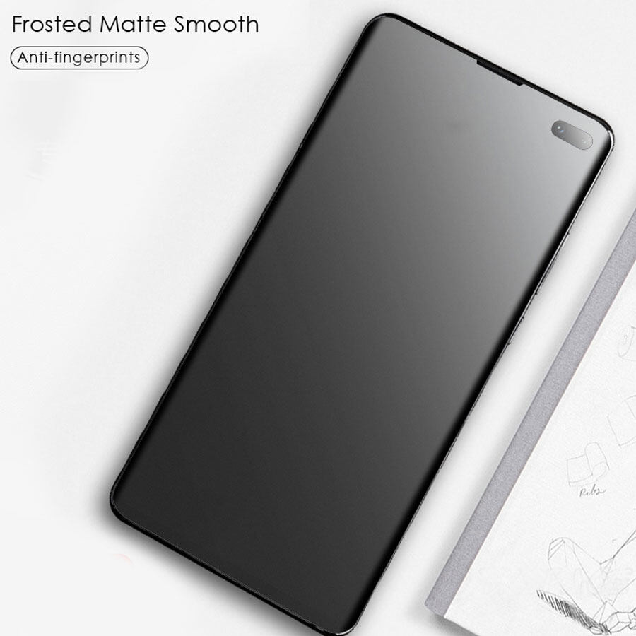 Uv Full Glue Coverage Matte Frosted Tempered Glass For Samsung Galaxy