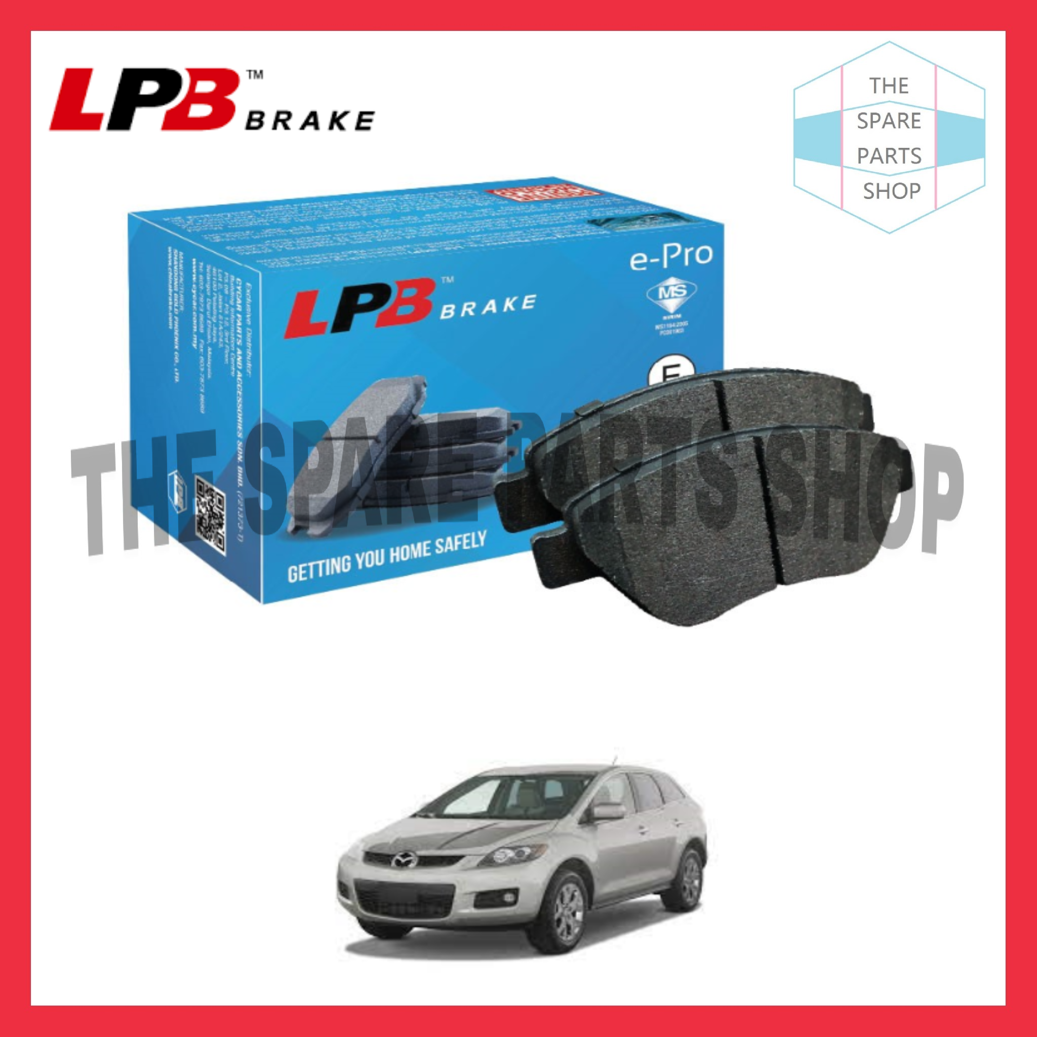 MAZDA CX7 2.3 2009~ REAR LPB DISC BRAKE PAD (A13240) | Lazada