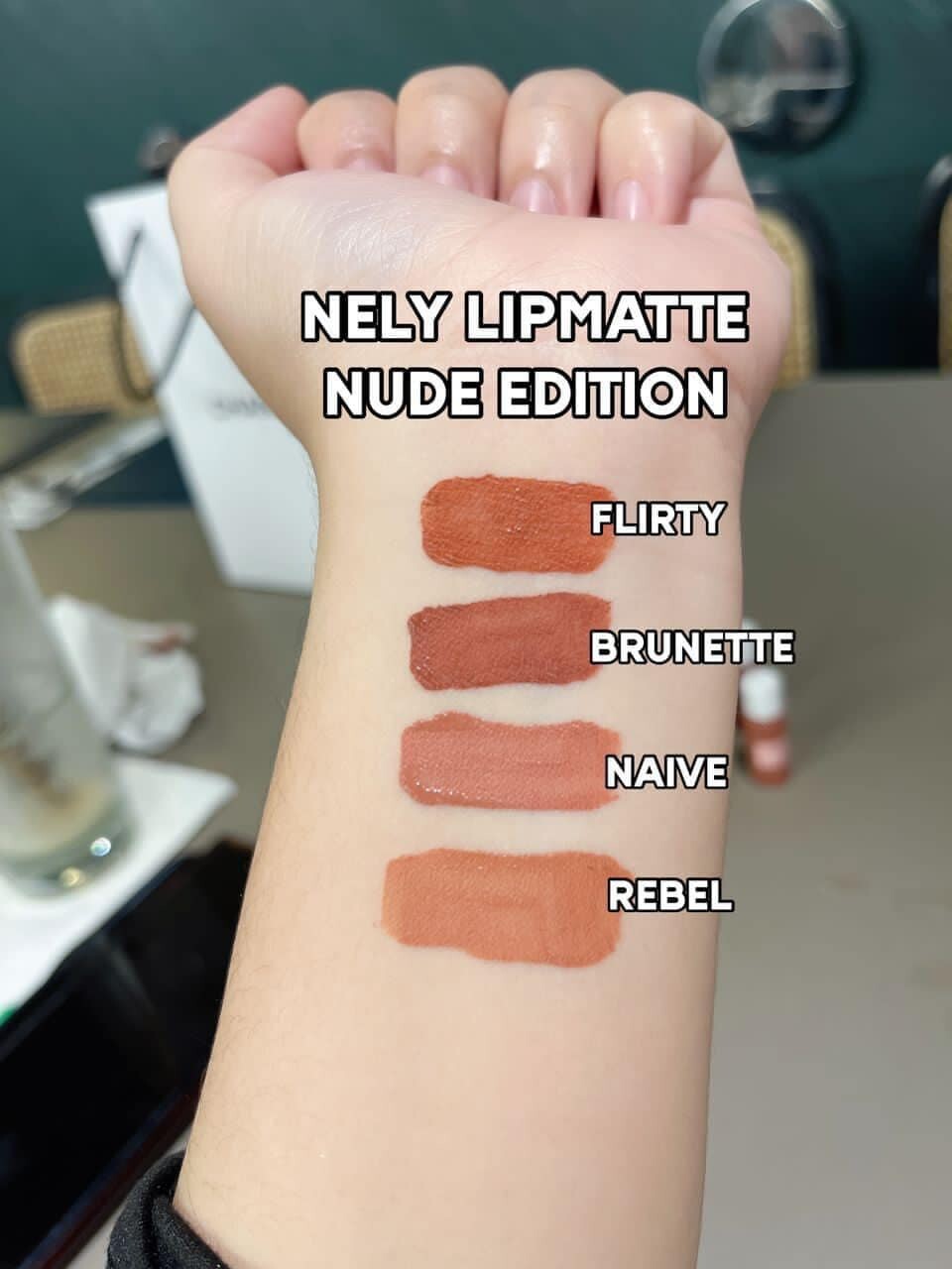 [Ready Stock] Nely Lipmatte - Nelysa Norazlan | Lipmatte Nely Nude Edition | Lazada