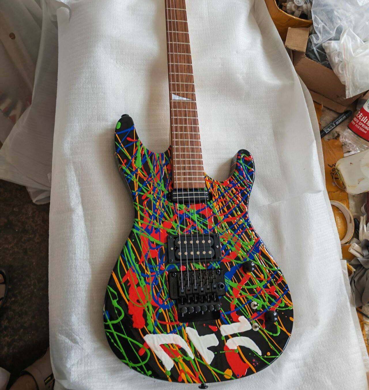 Rare Jackson PC1 Signed 30th Anniversary Phil Collen Splatter Electric ...