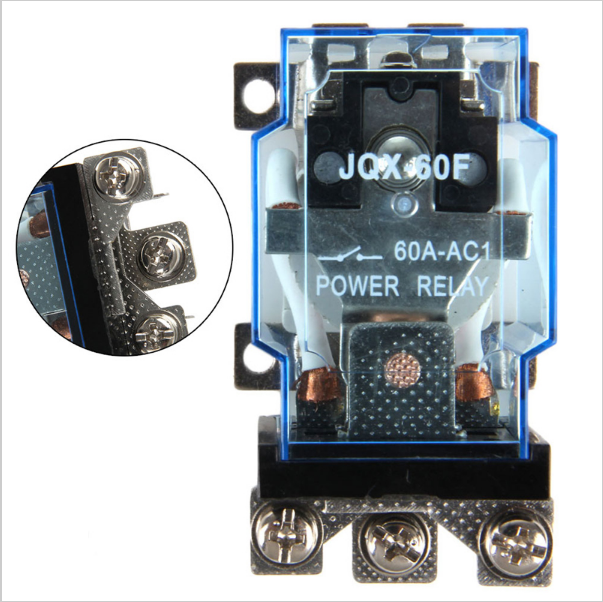 JQX-60F High-power Relay 12V 24V Bumper Car 220V Current 1Z 60A AC 220V ...