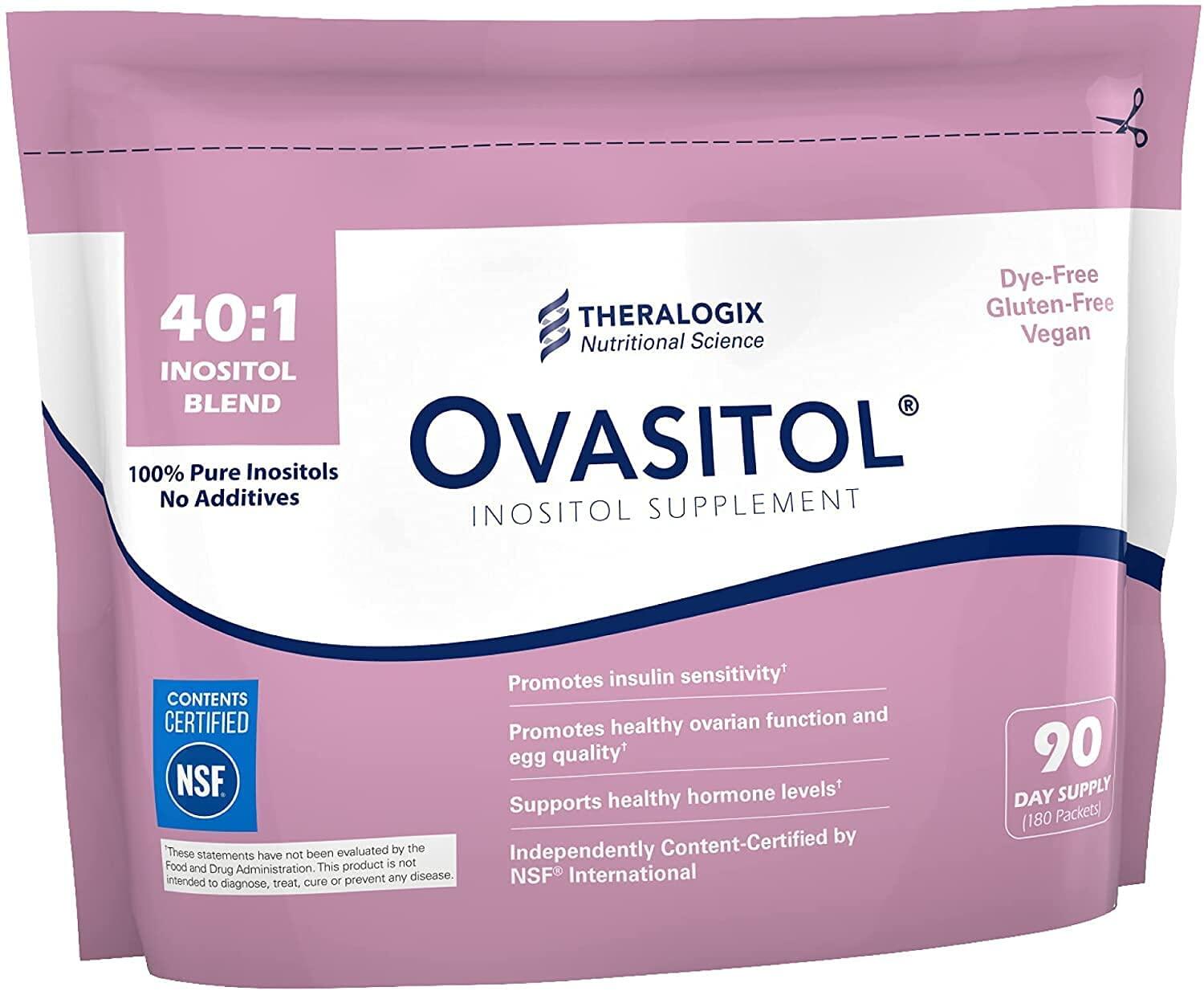 Ovasitol Inositol Powder Packets - 90 Day Supply | 40:1 Blend of 4 ...