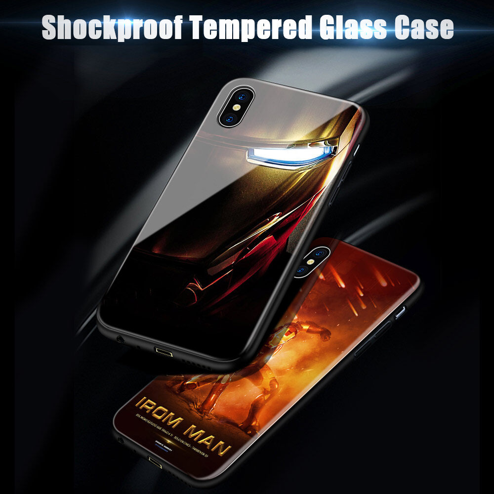 For OPPO Realme XT Glass handphone Case Fashion Classic Superhero ...