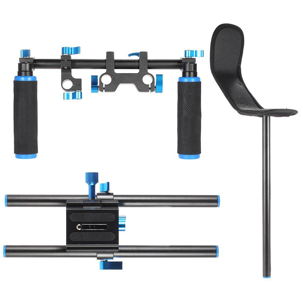 อะลูมินัมอัลลอย Video Shoulder Mount Rig Stabilizer 1/4 "ที่ยึดสกรู ...