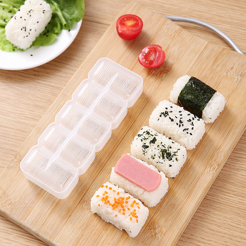 MAITU01 5Pcs/set Sushi Nigiri Maker Rice Ball Molds Nonstick Press Maker DIY Bento Tool ...