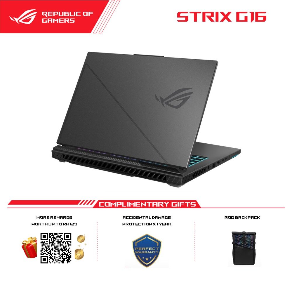 ASUS ROG Strix G16 (2023) G614J-IN3121W Gaming Laptop (Eclipse Gray ...