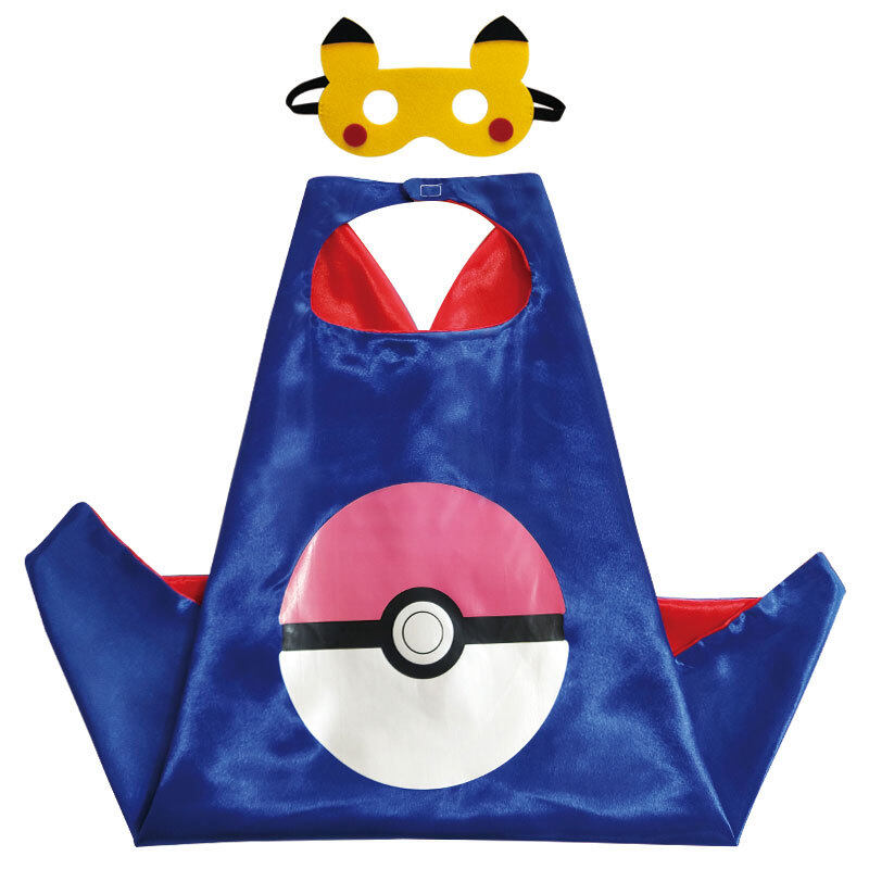 อะนิเมะ Pikachu Pokemon Capes ชุดฮาโลวีน Pikachu อะนิเมะเครื่องแต่งกาย ...