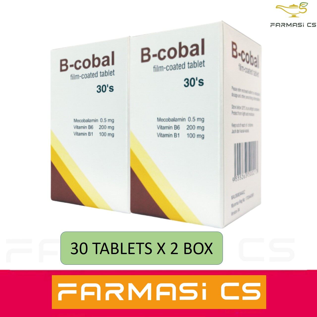 B-Cobal 30s x 2 (TWIN) EXP:08/2025 Vit Vitamin B Complex B cobal | Lazada