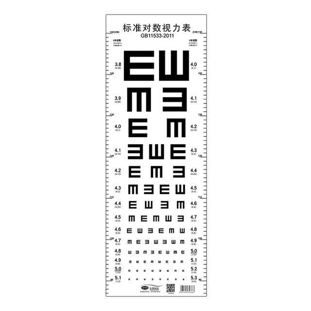 [HOT W] Waterproof Snellen Eye Chart Standard Visual Acuity Chart with ...