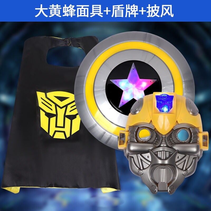 Optimus Prime Transformers Toy Robot Shield Glowing Boy Weapon Children ...