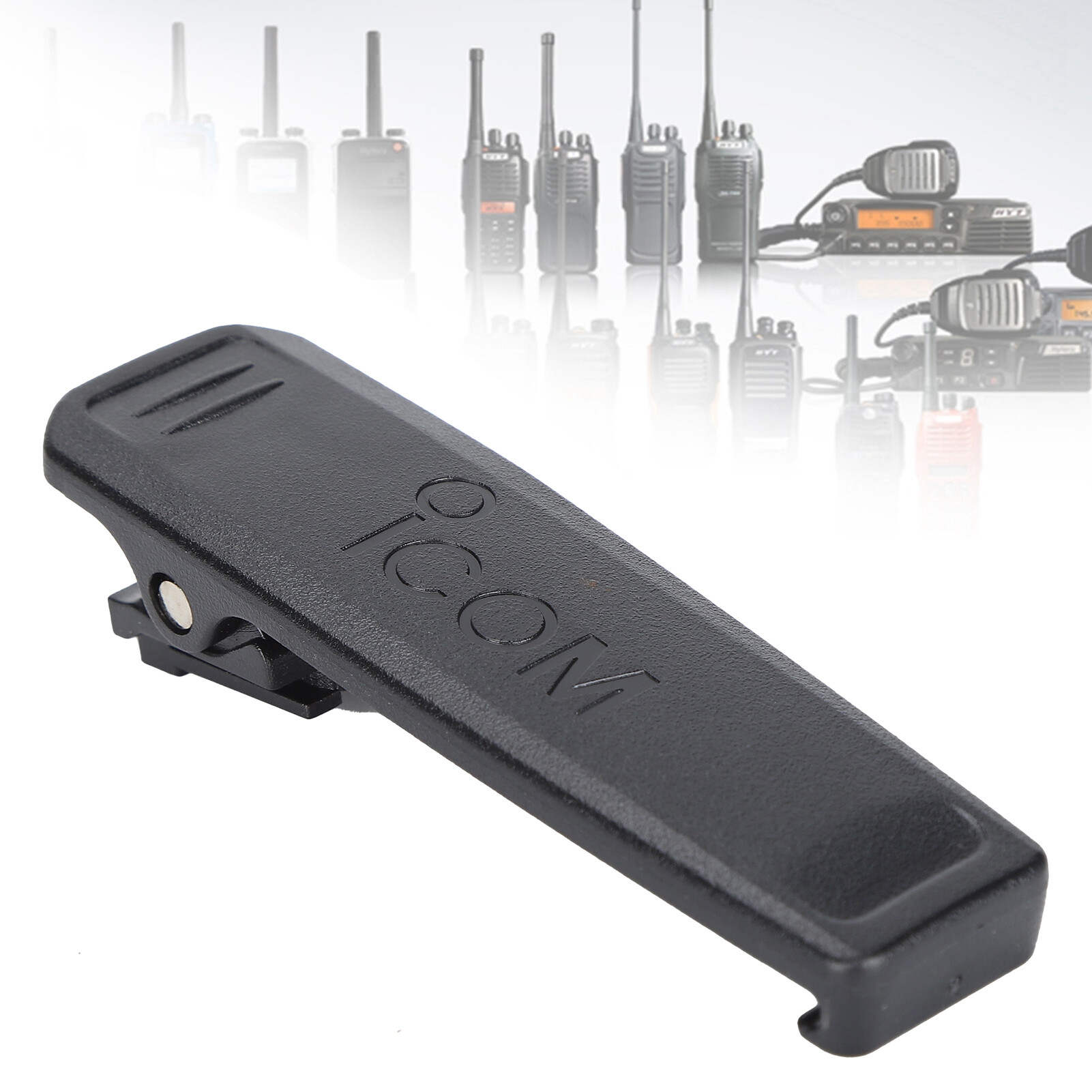 คลิปหนีบเข็มขัดคลิปหนีบเข็มขัดแบบ ABS พร้อมตัวอักษรสำหรับ ICOM Ic- V88 ...