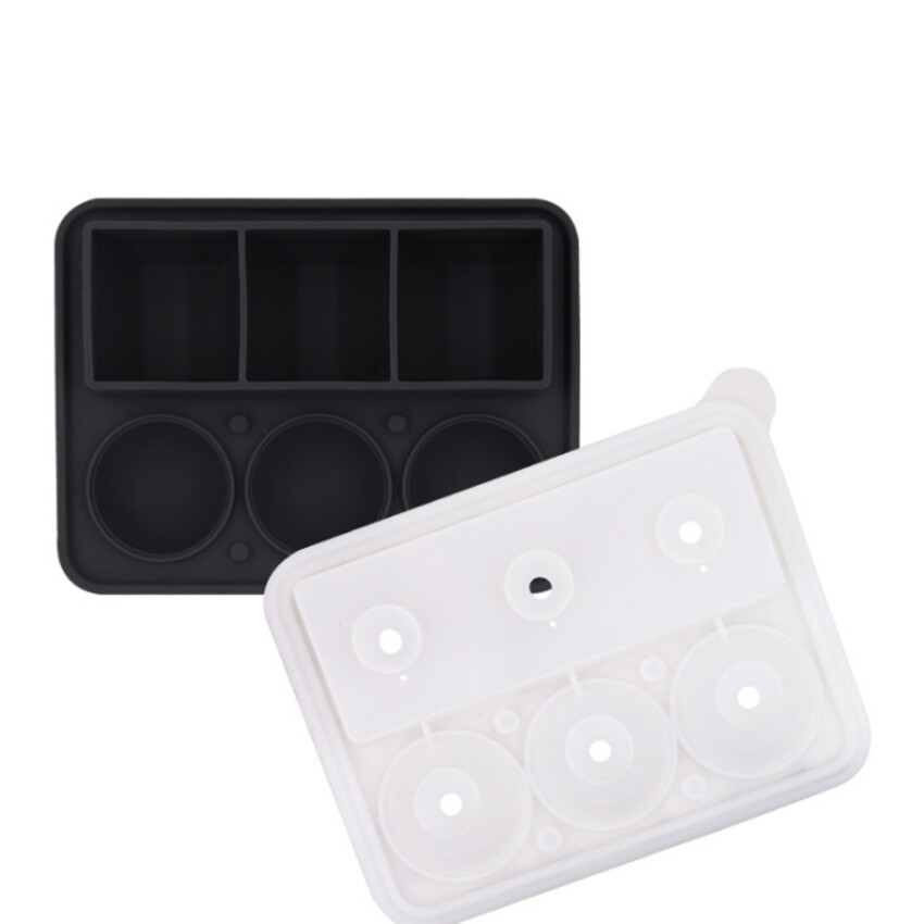 Silicone Ice Tray for Refrigerator, BPA Free, 2.5" (about 6.3 cm) Large ...