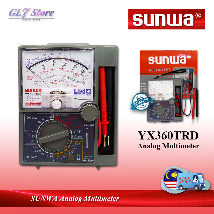 SUNWA ANALOG MULTIMETER YX-360TRD / YX360 MULTITESTER YX360TRD ANALOG ...