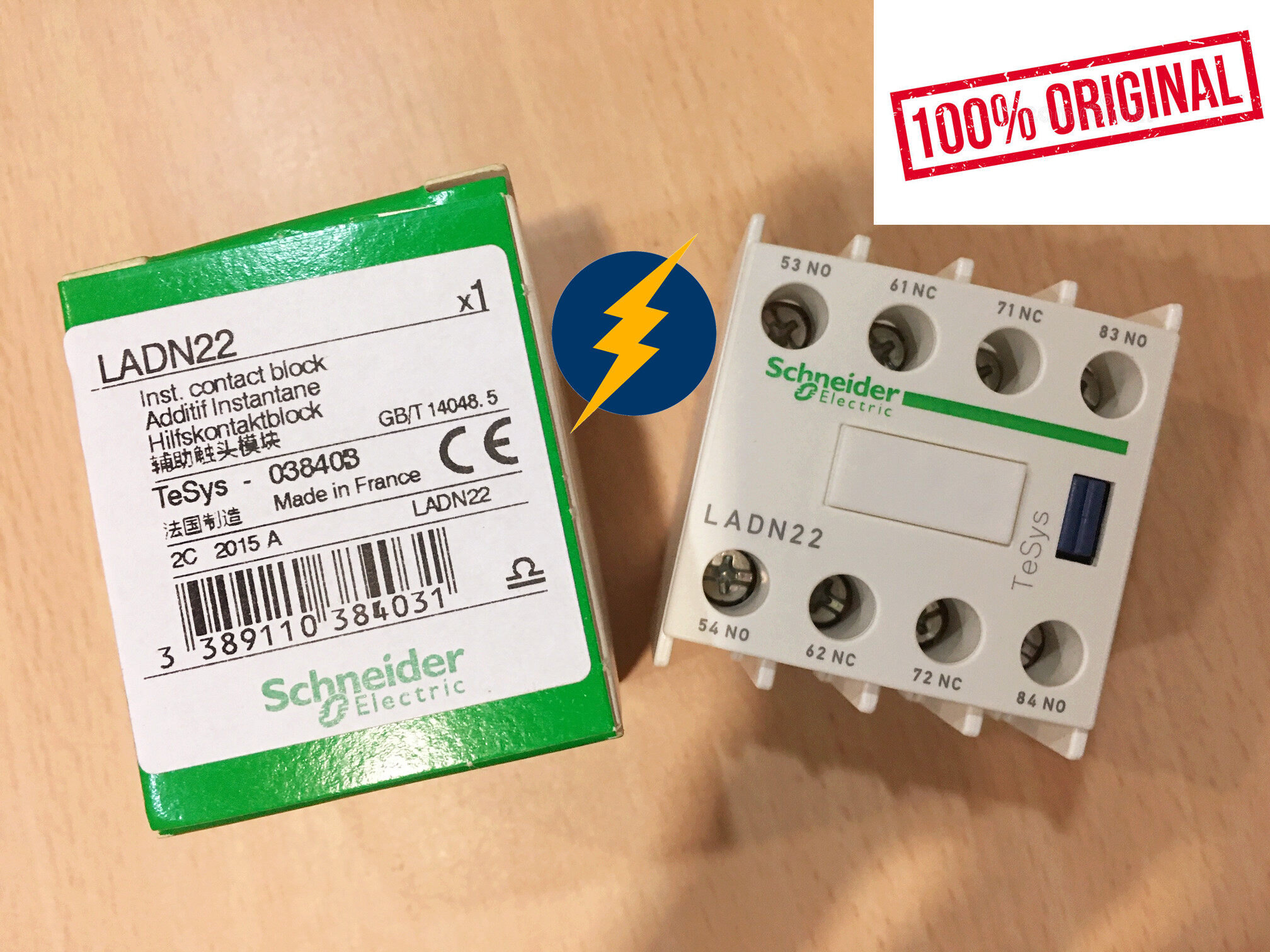 Schneider LADN22 TeSys D - auxiliary contact block - 2 NO + 2 NC ...