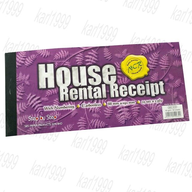 House Rental Receipt NCR / Official Receipt (25 sets x 2 ply) | Lazada