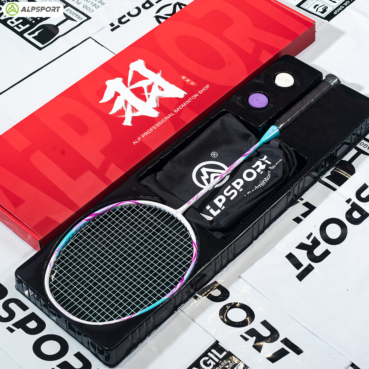 ALP ZL Series Ultra Light 5U Badminton Racket Full Carbon Carbon Fiber ...