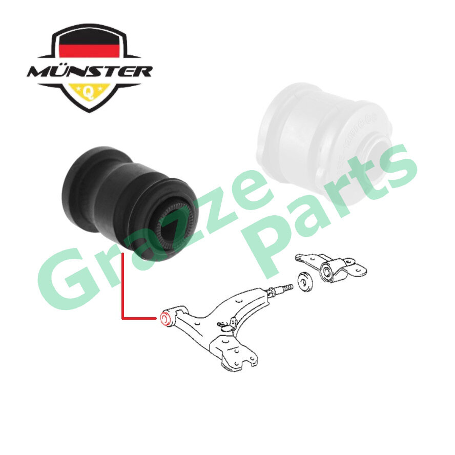 (1pc) Münster Front Lower Control Arm Bush Small 48654-12070 for Toyota ...