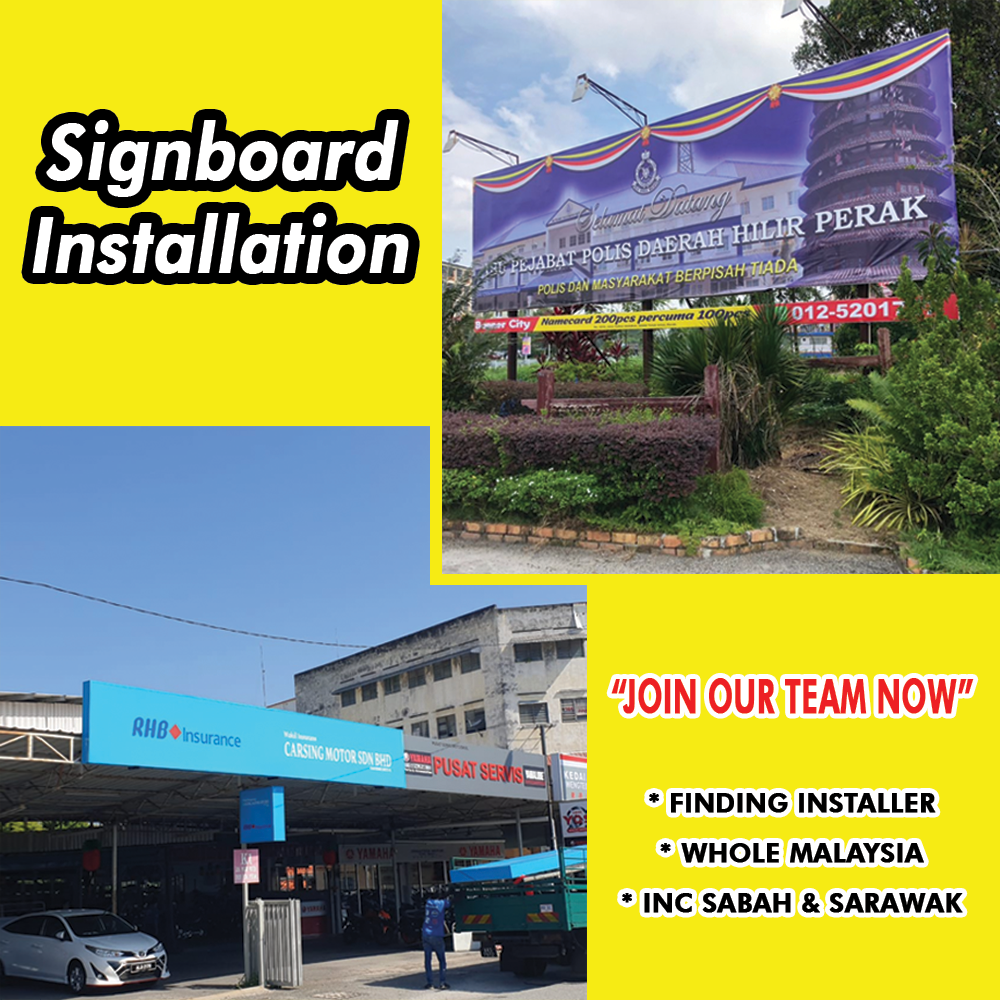 Signboard Installation Service For Whole Malaysia Include Sabah Sarawak ...