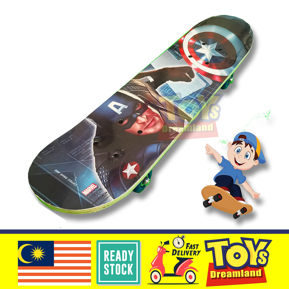 🌈 Kids 4-Wheeled 60cm Skateboard Marvel Avengers Superheroes Spiderman ...