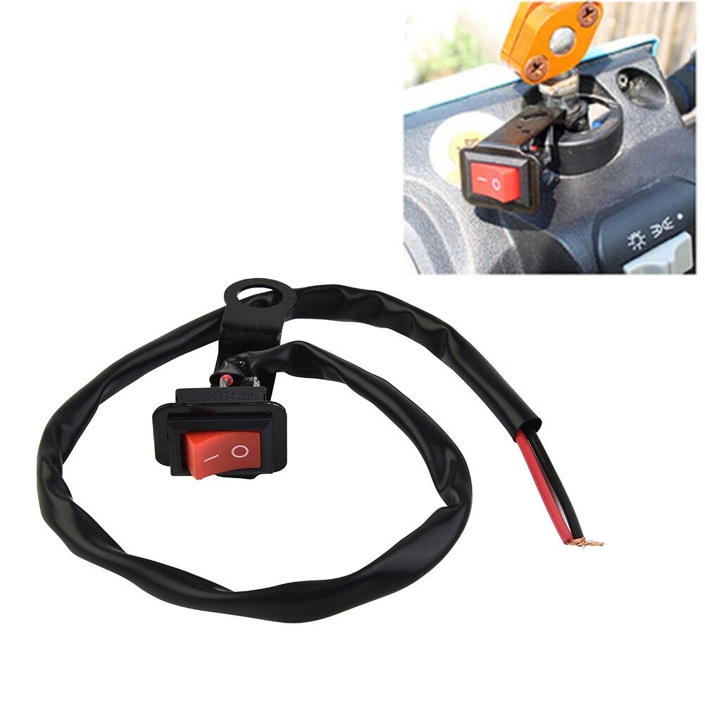 1*Switch Waterproof On Off Button Switch Headlight Handlebar Switch ...