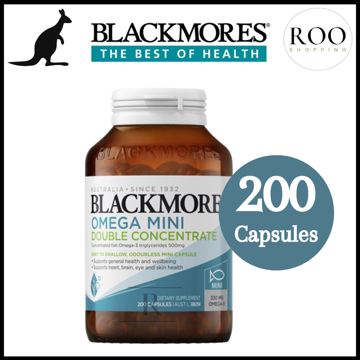 Blackmores Omega Mini Double Concentrate 400 Capsules 200 Capsules | Lazada