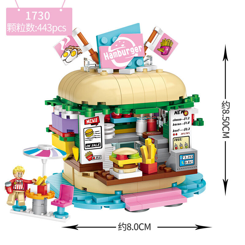 LOZ Building Blocks ferris wheel Toys A carousel Plastic Assembly ...