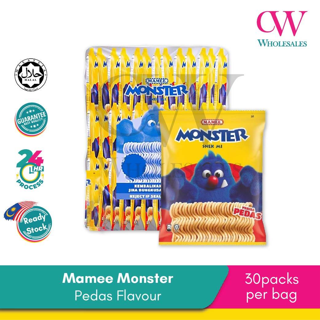Mamee Monster Mamee Mee Ayam Pedas Bbq 25g x 30pcs | Lazada