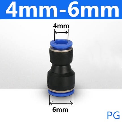 AumoPro Pneumatic Fitting Air Hose Fitting union straight PU PG 4mm 6mm 8mm 10mm 12mm 14mm 16mm ...
