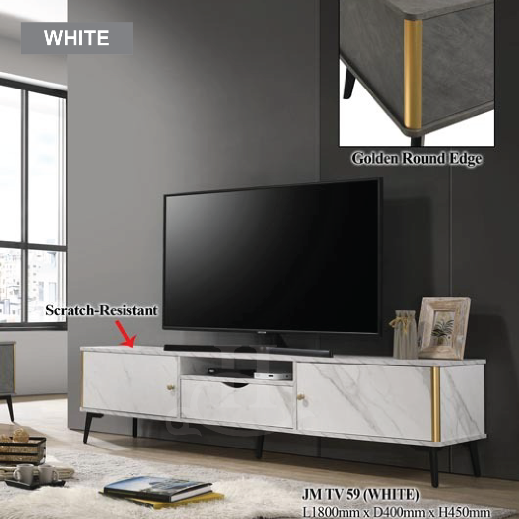 SMASIS OLIVER 6 Feet TV Cabinet / Scratch Resistant TV Cabinet / TV ...