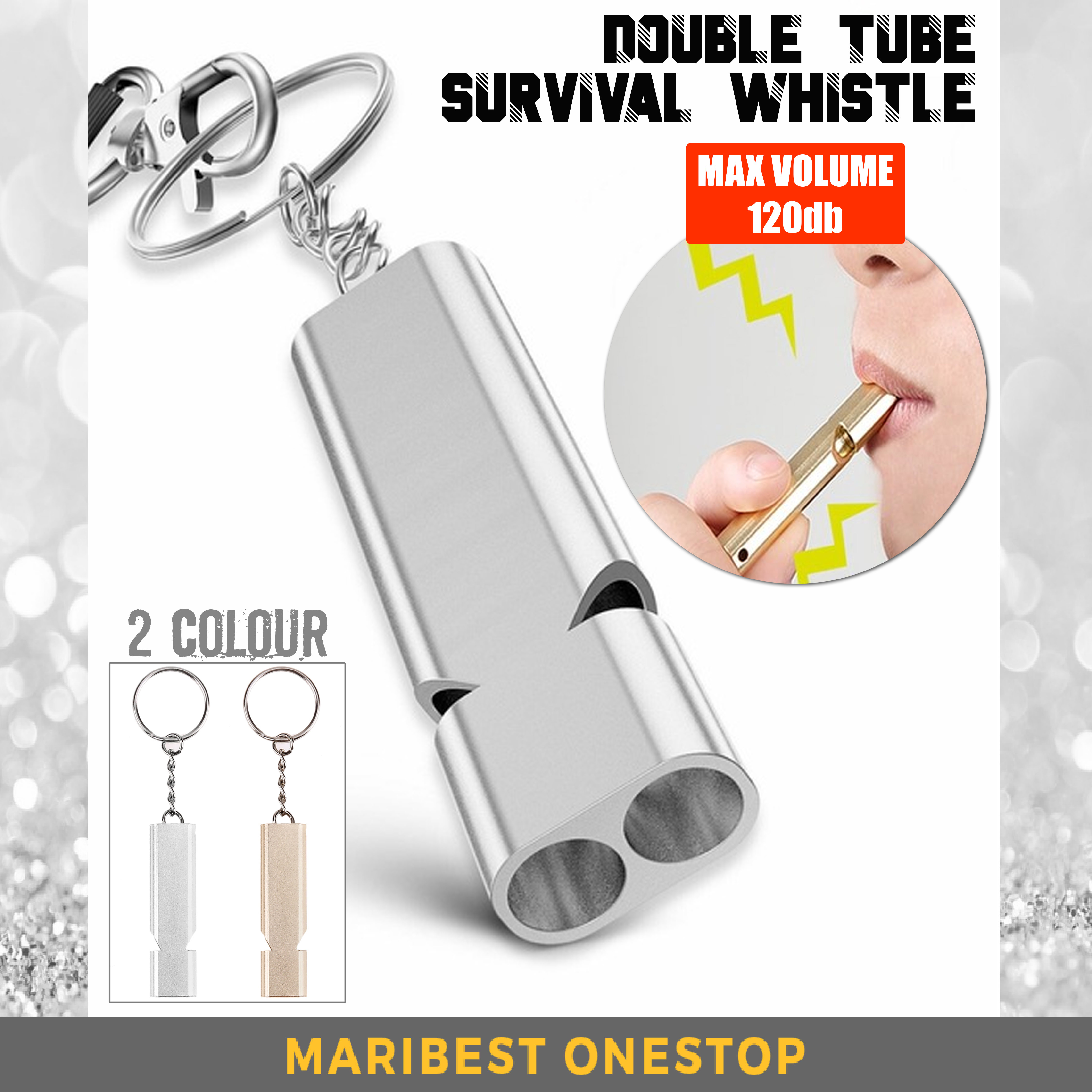 Whistles With Lanyard Triple Pipe Survival Whistle - 150dB Emergency ...