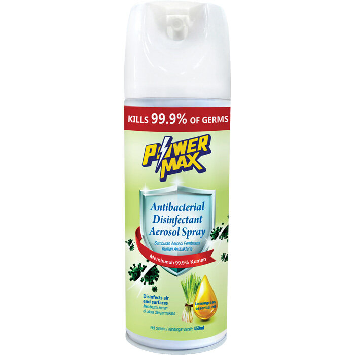 Antibacterial Disinfectant Aerosol Spray PowerMax Cosway Bunuh Kuman ...