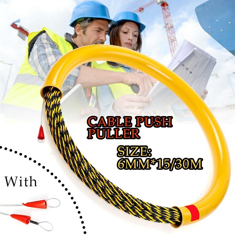 15/30M 6mm Cable Wire Puller Rodder Conduit Snake Cable Installation ...