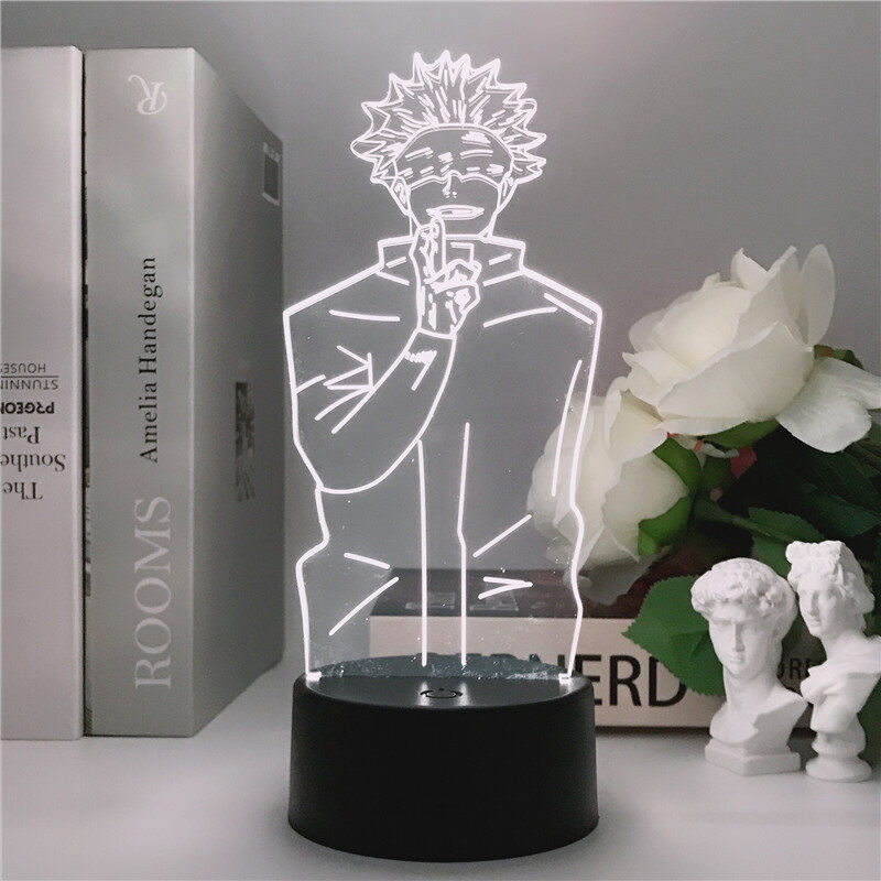 JUJUTSU KAISEN 3D Lamp Night Lights Anime USB Lighting LED Gojo Satoru ...