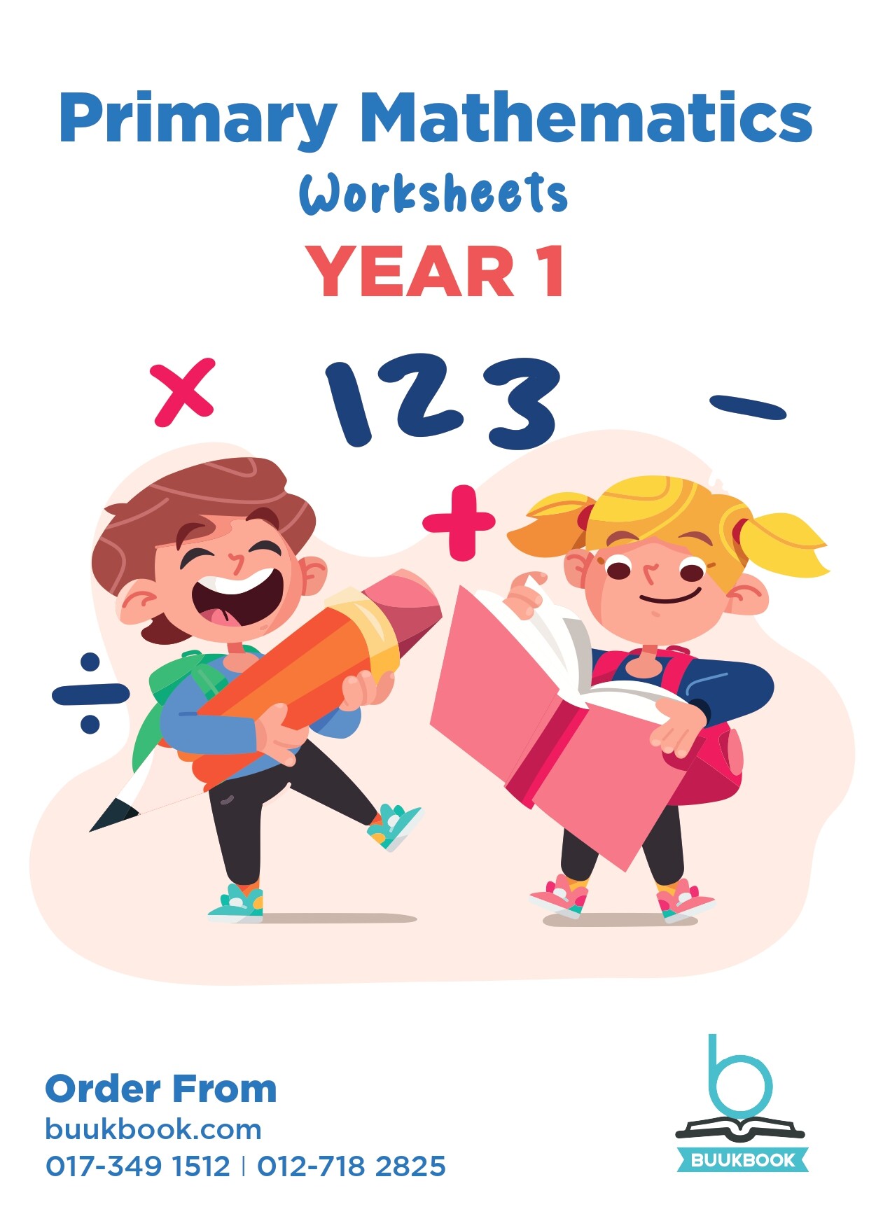 Cambridge Primary Mathematics Worksheet Year 1~6 (printed in black ...