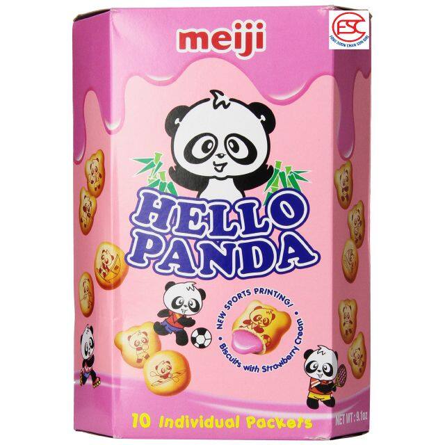 [98] Meiji Hello Panda Cream Filled Biscuits 260gm | Lazada