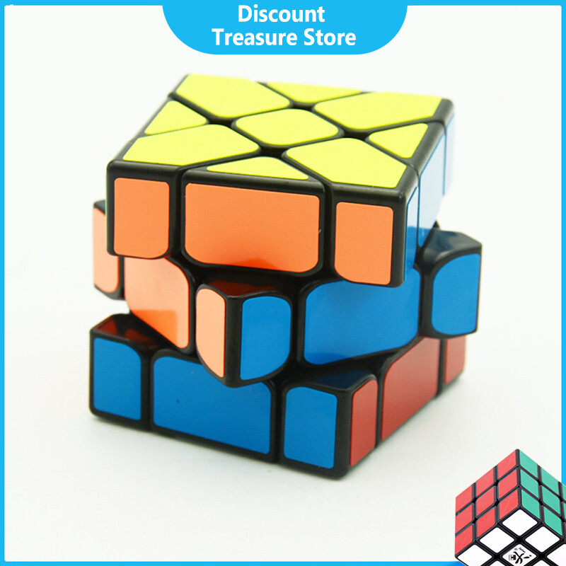 YJ Magic Cube 3X3 Yileng 57มม. สีสันเรียบผิดปกติ Cube ของเล่นเพื่อ ...