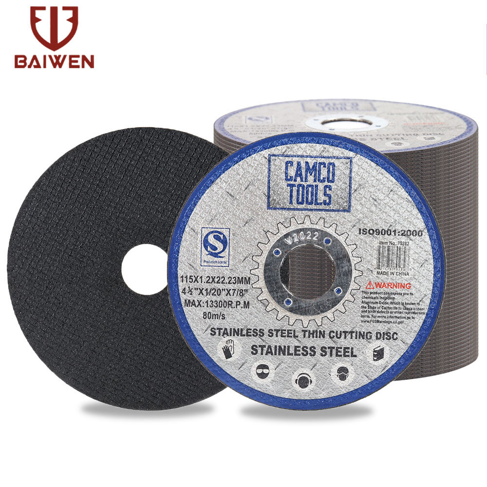 BAI WEN 4-1/2 inch Cut Off Wheels 115mm x 1.2mm x 22.23mm Metal Cutting ...