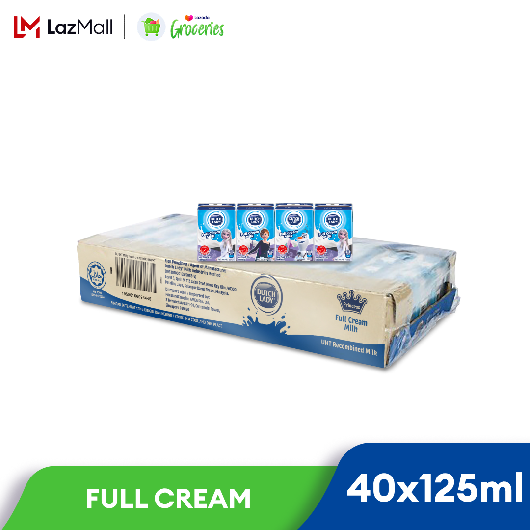 [CARTON] DUTCH LADY MILKY FROZEN FULL CREAM (125ml x 40) | Lazada