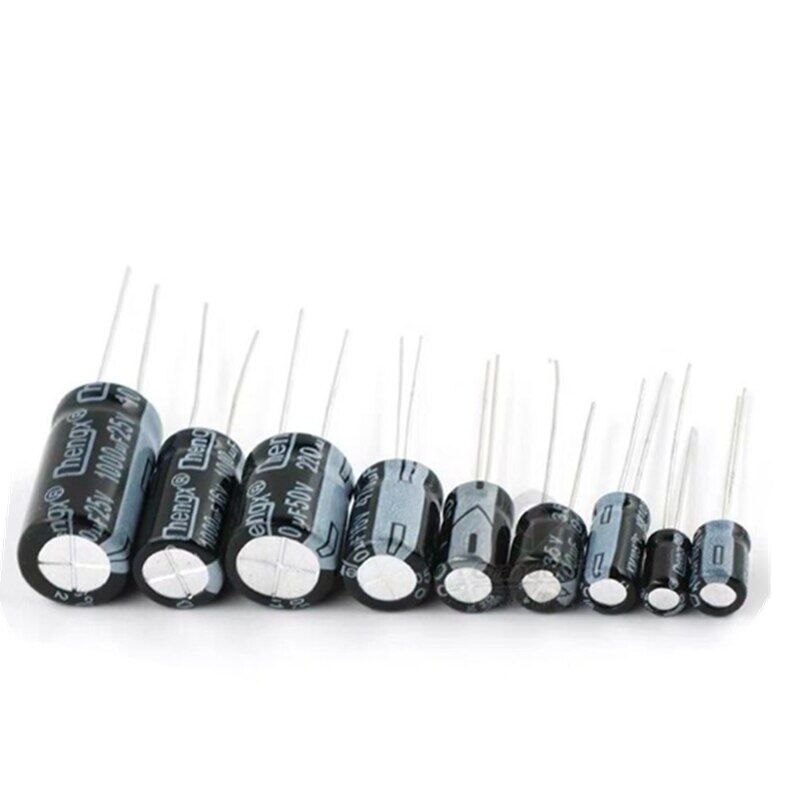 20Pcs 10V 16V 25V 63V 100V 250V 400V 450V อลูมิเนียม Capacitor 1UF 2.2UF 3.3UF 4.7UF 6.8UF 10UF ...