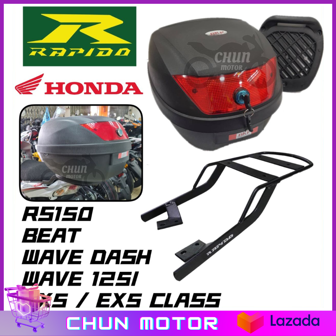 HONDA MOTORCYCLE BKP BOX MONOLOCK + RAPIDO MONORACK / V RACK MOTOR FOR ...