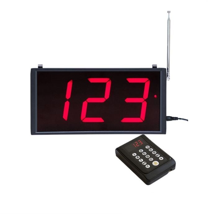 Wireless Queue System / 3-Digit Wireless Call System / Wireless Numbering Call System | Ding ...