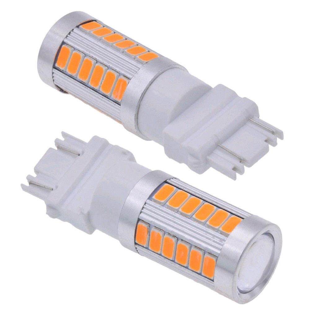 Blackhorse 2ชิ้น/เซ็ต Wedge Light Amber LED 3157 3457 3057ไฟสำรองภายใน ...