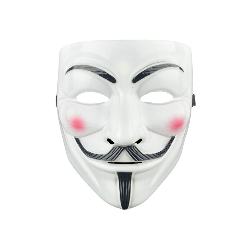 Movie Cosplay V for Vendetta Hacker Mask Halloween Party Cosplay Props ...