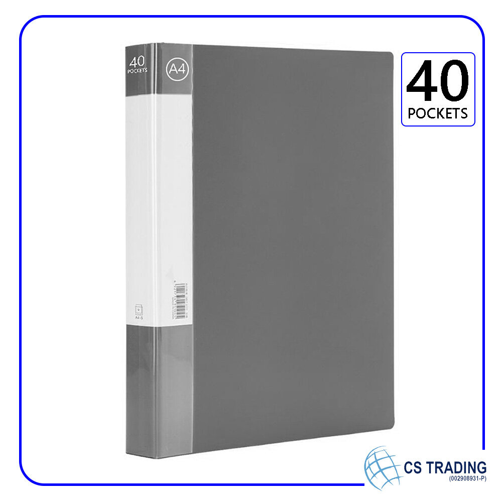 A4 30 Pocket / 40 Pocket Clear Book / Clear Holder / Display Book ...