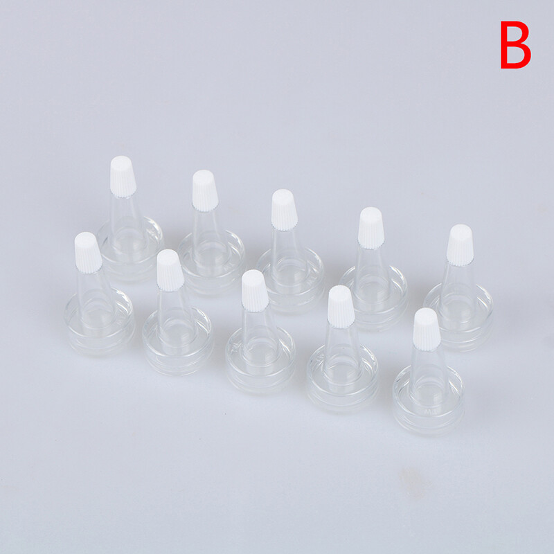 10Pcs BB Cream Glow Ampoule Serum Cap Transparent Silicone Straw ...